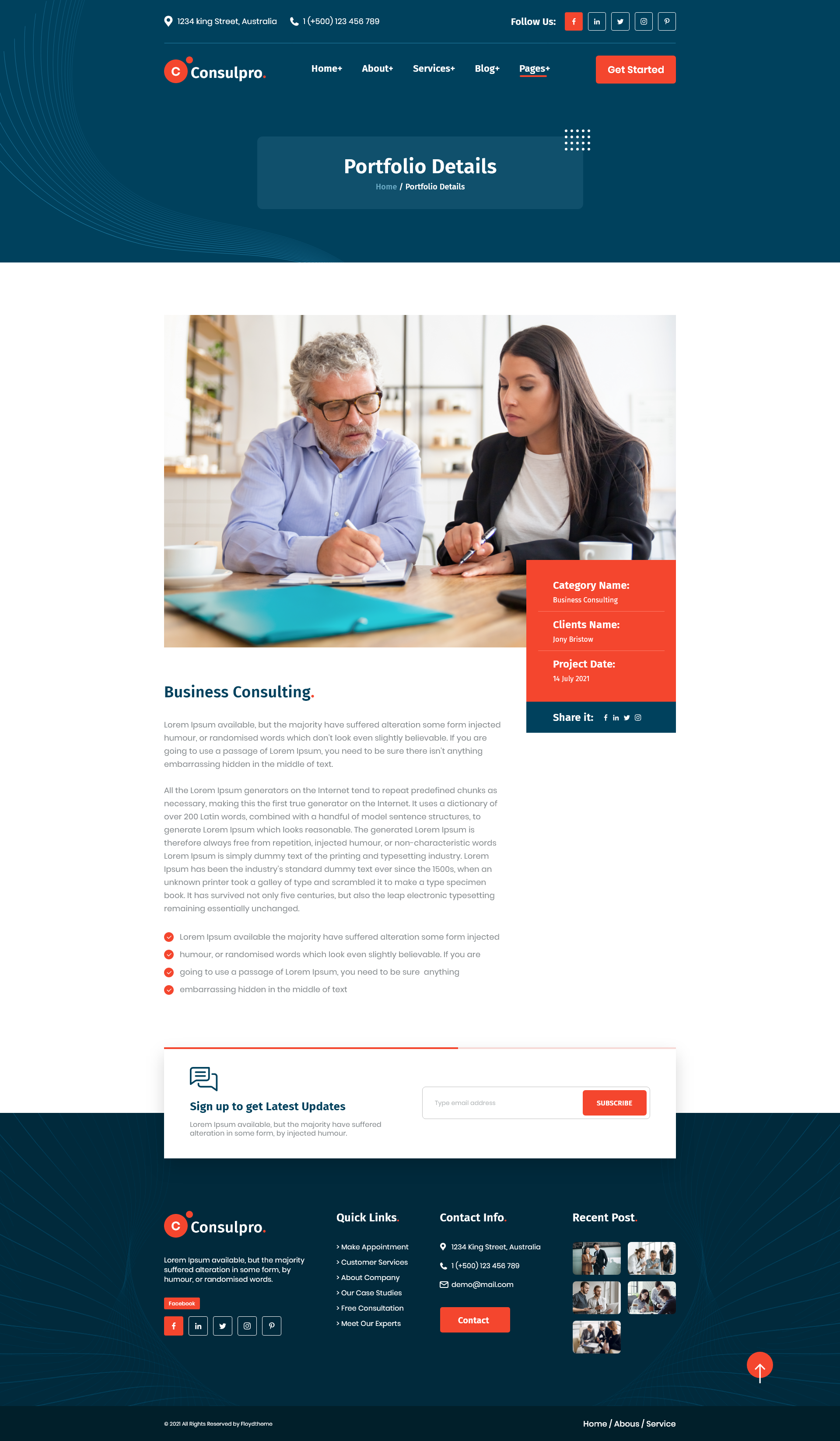 Consulpro - Business Consulting XD Template by Zodevs | ThemeForest